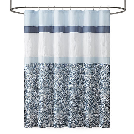 510 Design Shawnee Embroidered Shower Curtain  72 x 72 - Blue