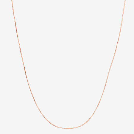 Click here for Womens 10K Rose Gold 22 Inch Box Chain Necklace  O... prices