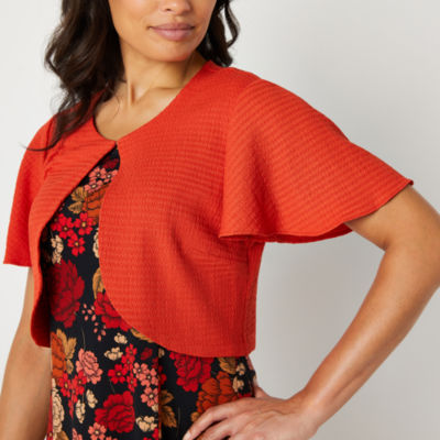 Perceptions Womens Jacket Dress, Color: Blackrust - JCPenney