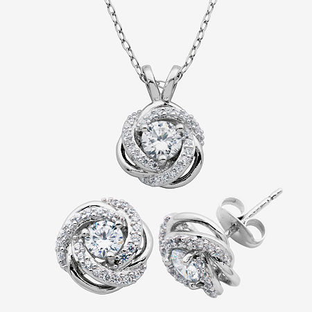 Click here for DiamonArt Cubic Zirconia Love Knot Pendant Necklac... prices