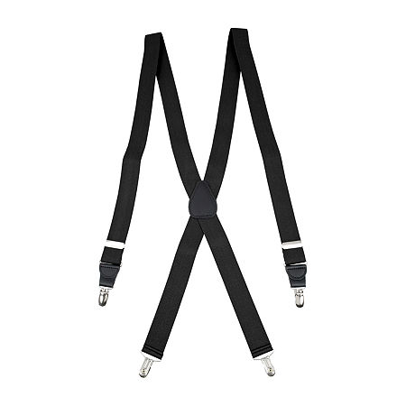 Status Mens Drop-Clip Suspenders - Black