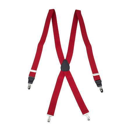 Click here for Status Mens Drop-Clip Suspenders - Red prices