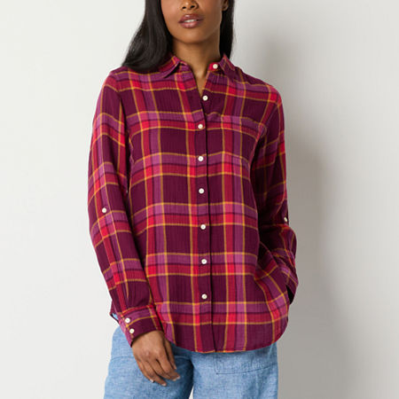 Click here for St. Johns Bay Womens Cuffed Long Sleeve Regular Fi... prices