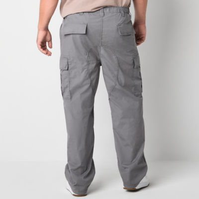 Arizona Mens Big and Tall Relaxed Fit Cargo Pant, Color: Quiet Charcoal ...