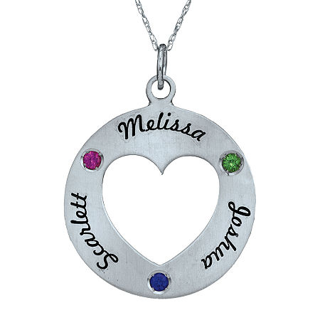 Click here for Personalized Simulated Birthstone Engraved Open He... prices