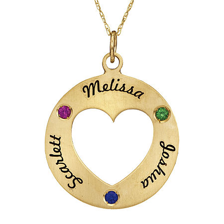 Click here for Personalized Simulated Birthstone Engraved Open He... prices