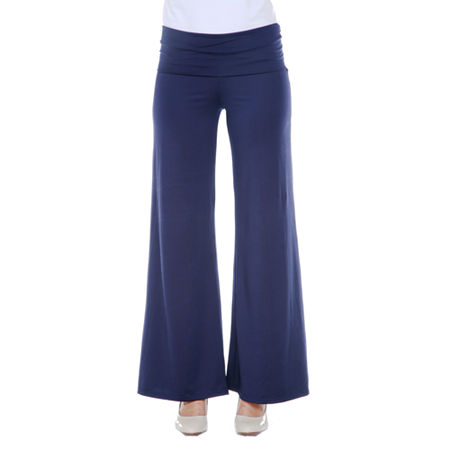 Click here for Womens White Mark Solid Palazzo Pants prices