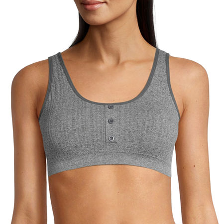 Click here for Arizona Body Henley Seamless Bralette  X-small  Gr... prices