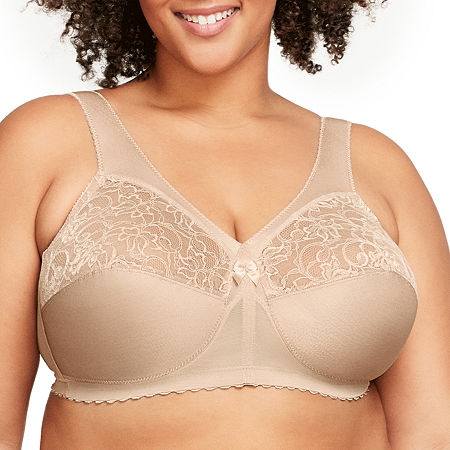Womens Full Figure Plus Size MagicLift Original Wirefree Support Bra 1000 - Blush