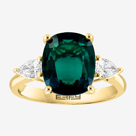 Click here for Effy Womens Lab Created Green Emerald & 1/5 CT. T.... prices