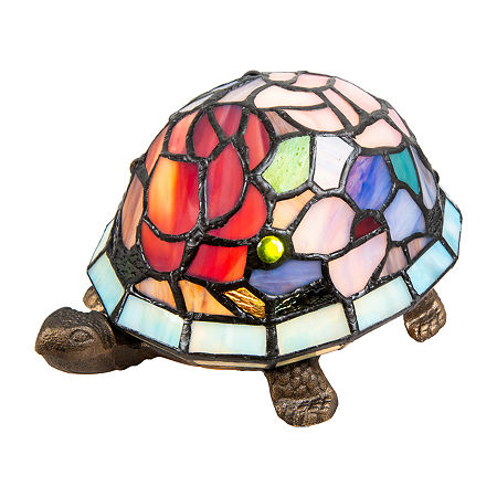 Click here for Dale Tiffany Toto Turtle Floral Accent Desk Lamp... prices