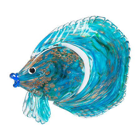 Click here for Dale Tiffany Railay Art Glass Fish Figurine  One S... prices