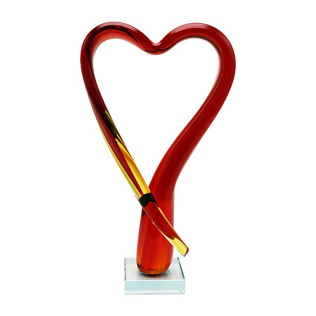 Click here for Dale Tiffany Opus Art Glass Heart Birthday Figurin... prices