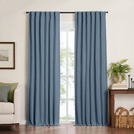 Elrene Home Fashions Harrow Solid Blackout Window Curtain Panel