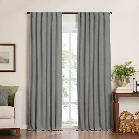 Click here for Elrene Harrow Solid Texture Blackout Window Curtai... prices