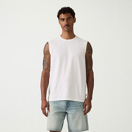 Click here for Levis Mens Crew Neck Sleeveless Muscle T-Shirt  Sm... prices