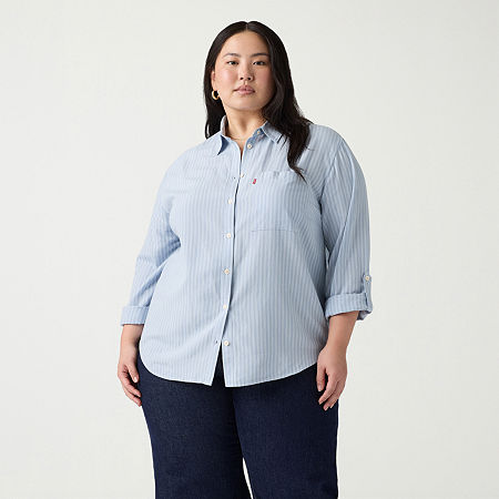 Click here for Levis Plus Size Long Sleeve Darlene Shirt - Cannit... prices