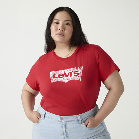 Click here for Levis Womens Plus Short Sleeve Perfect T-Shirt  2x... prices
