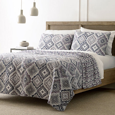 Click here for Blue Loom Sabra 3-pc. Reversible Quilt Set  One Si... prices
