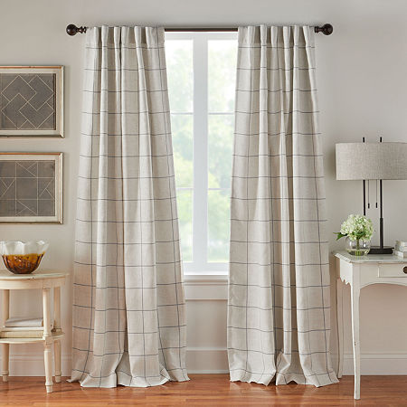 Click here for Elrene Home Fashions Brighton Windowpane Plaid Bla... prices