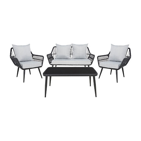 Click here for Elsbeth 4-pc. Conversation Set Cushioned  One Size... prices