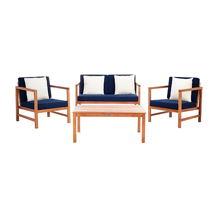 Click here for Montez 4 Pc Outdoor Set With Accent Pillows - Natu... prices