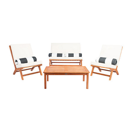 Click here for Chaston 4 Pc Outdoor Living Set - Natural/black  w... prices