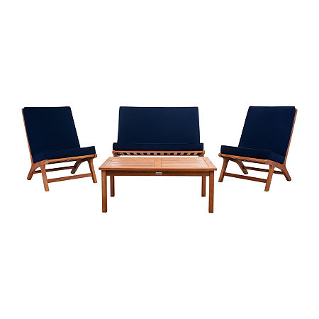 Click here for Chaston 4 Pc Outdoor Living Set - Natural/navy prices