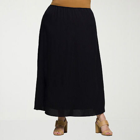 Click here for 24seven Comfort Apparel Plus Size Elastic Waist A-... prices