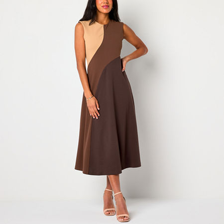 Click here for Melonie T Womens Sleeveless Midi Fit + Flare Dress... prices