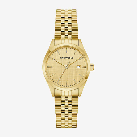 Click here for Caravelle Womens Classic Dress Gold-Tone Stainless... prices