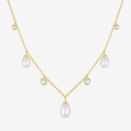 Click here for Womens 14K Gold Over Silver 15 Inch Cable Chain Ne... prices