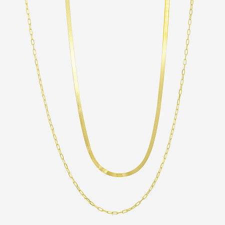 Click here for Gold Addiction Womens 10K Gold 16 Inch Herringbone... prices