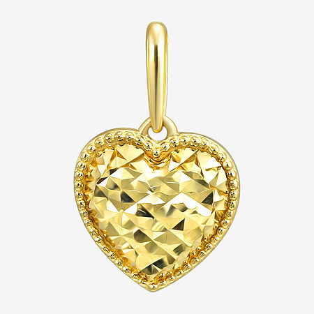 Click here for Womens 10K Gold Heart Pendant  One Size  Yellow prices