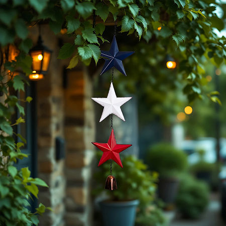 Click here for Northlight 26 Metal Stars And Bell Hanging Wind Ch... prices