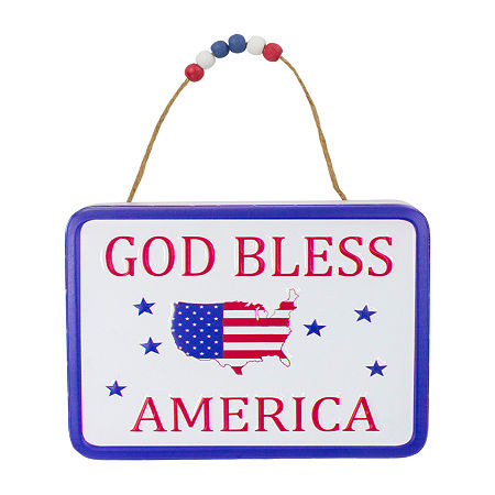 Click here for Northlight 8.75 God Bless America Metal Wall Art... prices