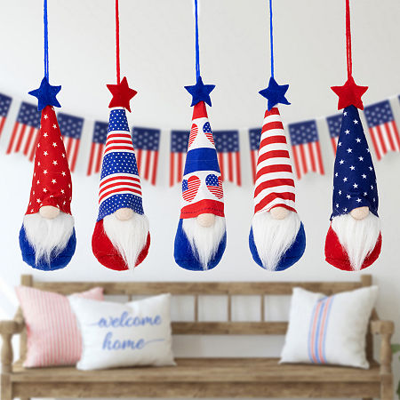 Click here for Northlight 6.5 Hearts Stars And Stripes 5-pc. 4th... prices