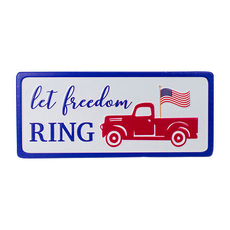 Click here for Northlight 12 Metal Let Freedom Ring Wall With Tru... prices
