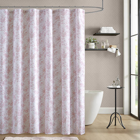 Click here for Laura Ashley Walled Garden Tonal Floral Shower Cur... prices