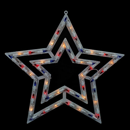 Click here for Northlight 17 Lighted Star 4th of July Window Deco... prices