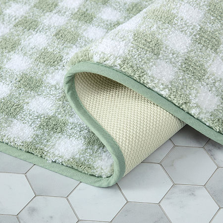 Click here for Martha Stewart Ginham Bath Rug  One Size  Green prices
