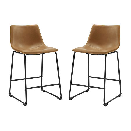 Click here for 2-pc. Faux Leather Kitchen Counter Stools  One Siz... prices