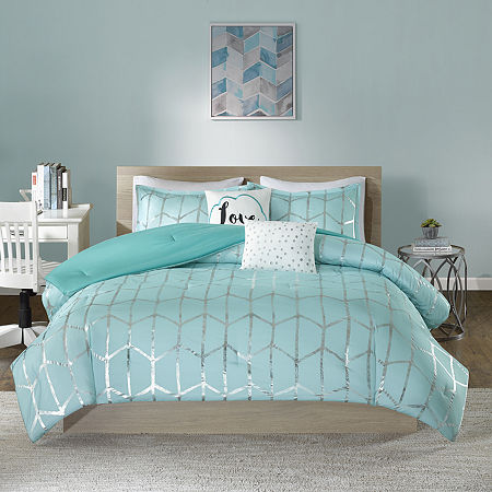 Click here for Intelligent Design Raina Metallic 5-Pc. Comforter... prices