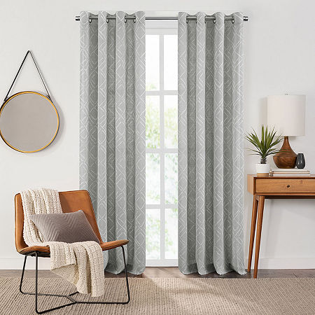 Click here for Fieldcrest Arden Diamond Brush Cotton Grommet Top... prices