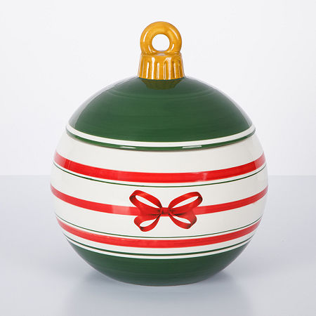 Click here for Martha Stewart Festive Bow Ceramic Cookie Jar  One... prices