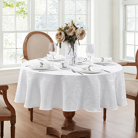 Elrene Caiden Elegance Damask Round Tablecloth  70 x 70