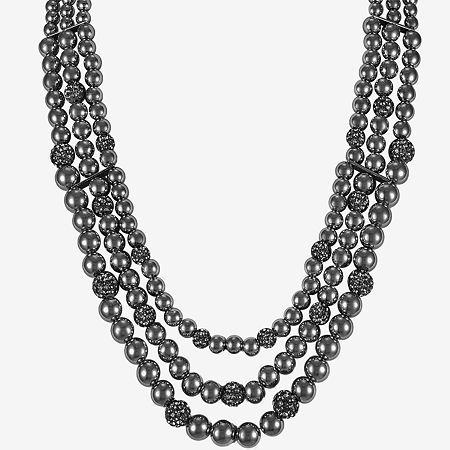Click here for Monet Jewelry Womens Brown Glass 18 Inch Beaded Ne... prices