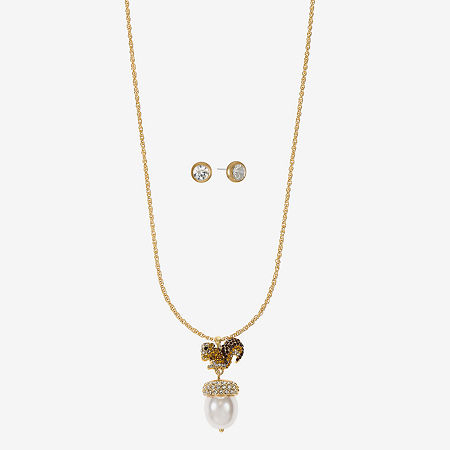 Click here for Monet Jewelry Gold Tone Squirrel & Acorn Womens Br... prices