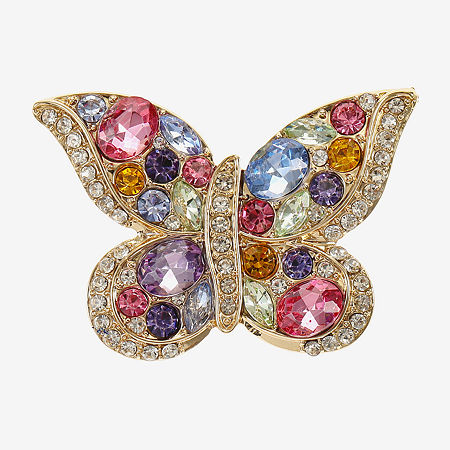 Click here for Monet Jewelry Multi Color Glass Pin  One Size  Mul... prices