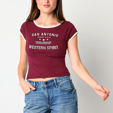 Click here for Arizona Womens Juniors Short Sleeve T-Shirt  X-sma... prices